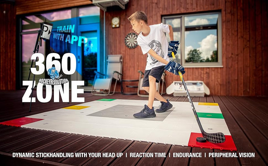 360 Zone - Professional Hockey Training Flooring Practice Zone, Tiles
